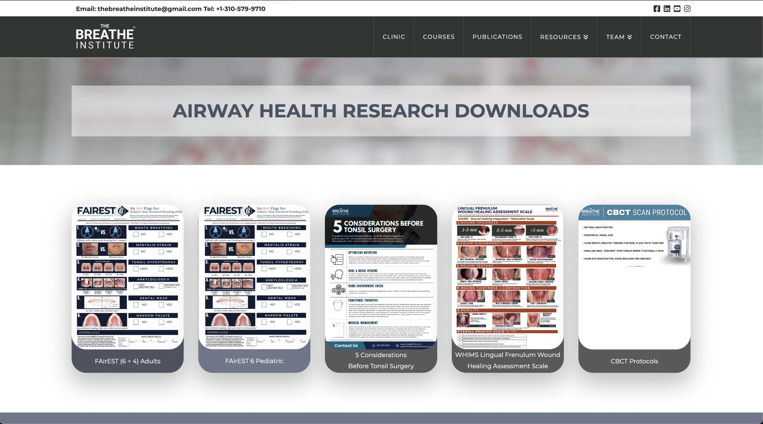Research Downloads - The Breathe Institute